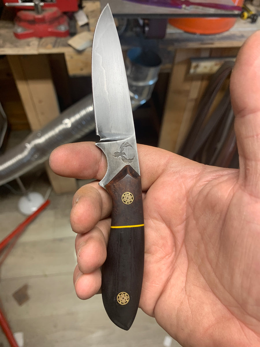 Custom EDC Knife 1095 High Carbon With Hamon – Phoenix Custom Craft