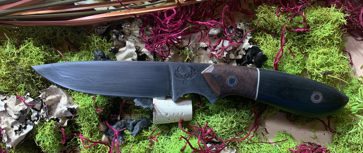 Custom EDC Knife, 1095 high carbon steel with hamon. Made in the USA ...